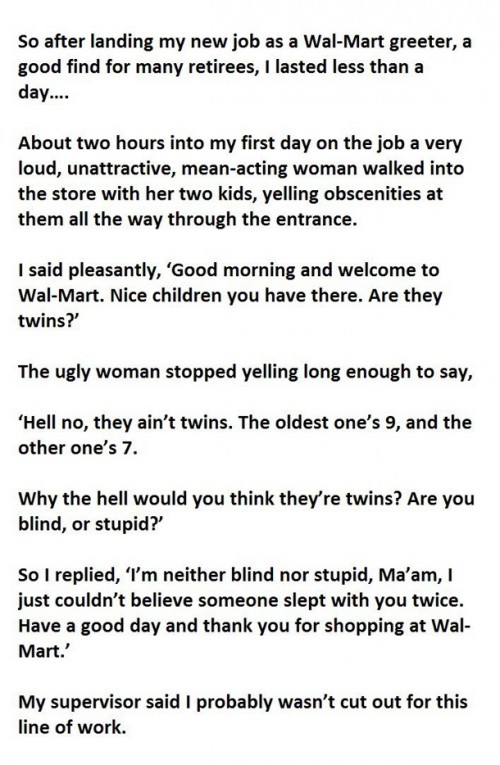 New Walmart Employee Got Fired For Saying This To A Rude Customer ...