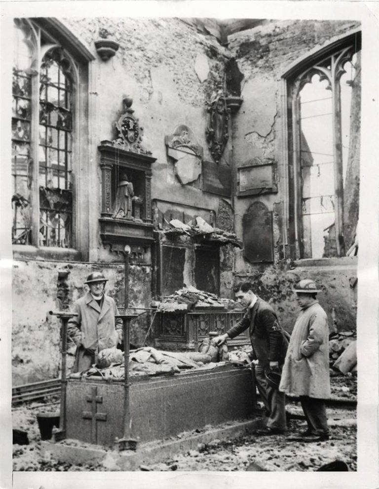 London during the Blitzkrieg Bombings by Germany during World War II ...