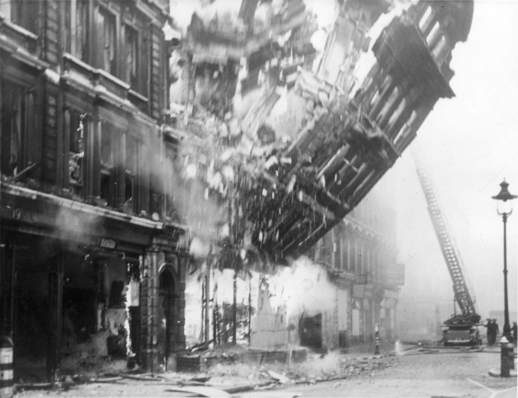 London during the Blitzkrieg Bombings by Germany during World War II ...